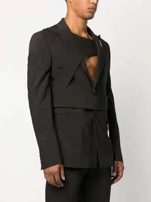 HELIOT EMIL Layered-effect Single-breasted Blazer