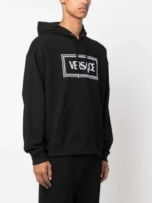 Versace 90s Vintage Logo-embroidered Hoodie