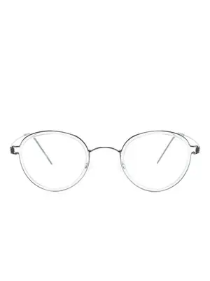 LINDBERG Round-frame Eyeglasses - Black