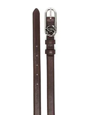 Roberto Cavalli Logo-buckle Leather Belt