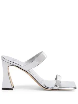 GIUSEPPE ZANOTTI Flaminia Double-strap Sandals - Silver