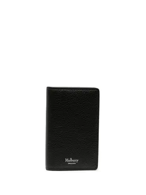 Mulberry Logo-stamp Leather Card Holder - Black