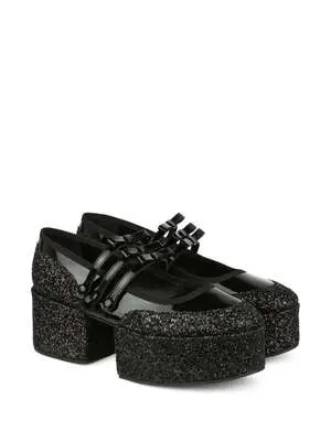 Noir Kei Ninomiya 70mm Glitter-embellished Platform Mary Janes