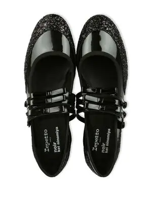 Noir Kei Ninomiya 70mm Glitter-embellished Platform Mary Janes