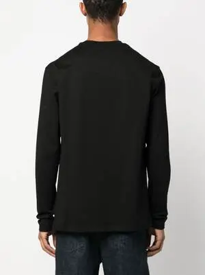JIL SANDER Long-sleeved Cotton T-shirt - Black
