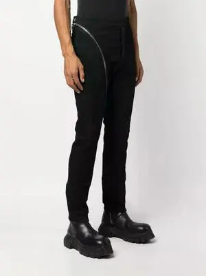 Rick Owens Aircut Decorative-zip Skinny Joggers