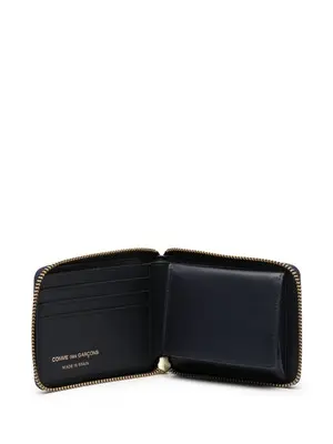 Comme Des Garçons Zip-around Leather Wallet - Blue