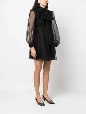 Zimmermann Pussy-bow Tulle Minidress