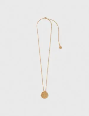 Maje Zodiac Medal Necklace - Capricorn