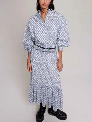 Maje Long Asymmetric Skirt