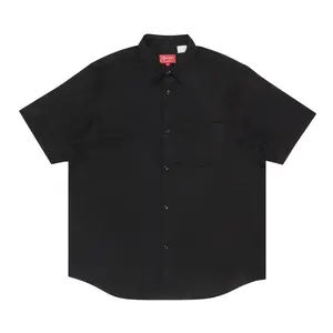 Supreme Croc Patch Short-sleeve Work Shirt - Black