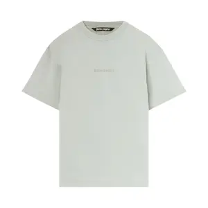 Palm Angels Reverse Logo Print T-shirt 'light - Grey