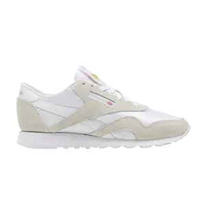 REEBOK Classic Nylon Lace Up Sneakers - White
