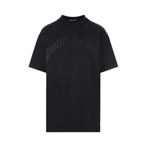 Palm Angels Glittered Logo Classic Tee