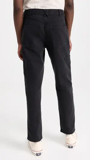 ALEX MILL Painter Pants In Recycled Denim - Washed Black