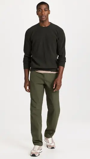 Nn07 Danny Lightweight Sweater - Dark Army