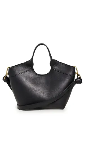 Madewell The Mini Sydney Cutout Tote In Leather