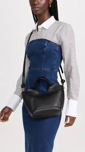Madewell The Mini Sydney Cutout Tote In Leather