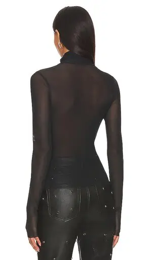 AFRM Zadie Turtleneck Top - Noir