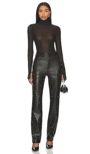 AFRM Zadie Turtleneck Top - Noir