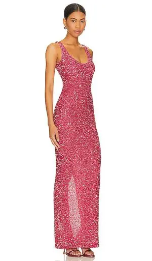 Nbd Janhvi Maxi Dress - Hot Pink