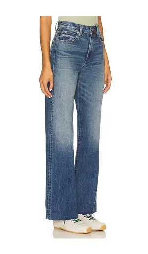 SLVRLAKE Grace Wide Leg In Blue - Sycamore Grove