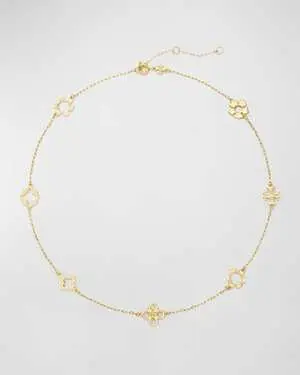 Tory Burch Tory Burch Clover Necklace - Tory Gold
