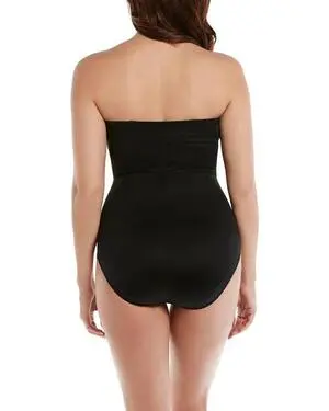 Miraclesuit Madrid Ruched Sweetheart One-piece Swimsuit - Black