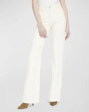 Veronica Beard Crosbie Wide-leg Corduroy Jeans