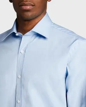 Bergdorf Goodman Apos;s Poplin French-cuff Dress Shirt - Blue