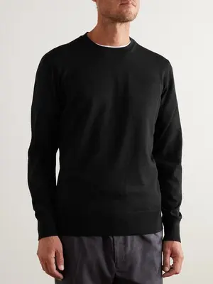 Mr P. Merino Wool Sweater - Black