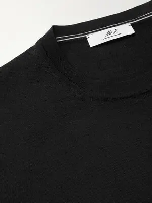Mr P. Merino Wool Sweater - Black