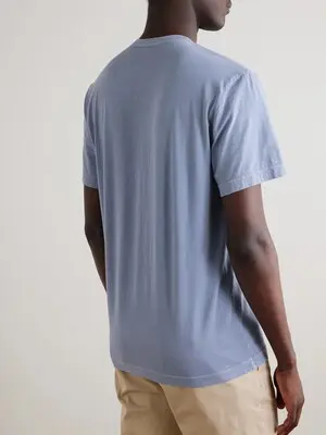JAMES PERSE Combed Cotton-jersey T-shirt - Blue