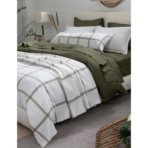 POM POM AT HOME Copenhagen Big Pillow - White/ Olive