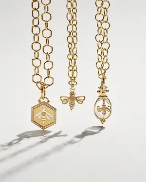 Temple St. Clair Resting Bee Diamond Pendant