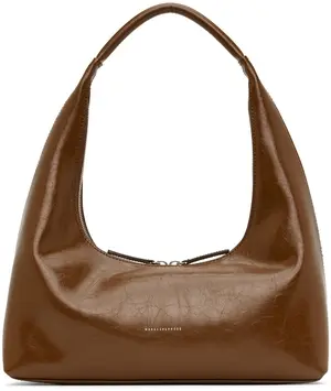 MARGESHERWOOD Marge Sherwood Brown Medium Crinkled Shoulder Bag - Chestnut Crinkle