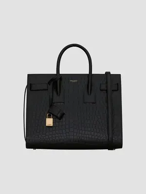 Saint Laurent Sac De Jour Top Handle Bag - Black