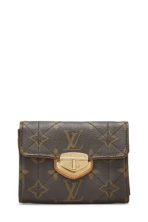 LOUIS VUITTON Monogram Canvas Etoile Compact Wallet - Brown