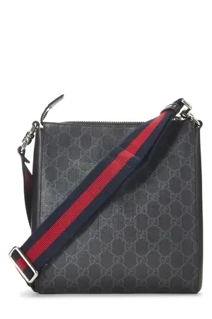 Gucci Gg Supreme Canvas Night Courrier Zip Flat Messenger