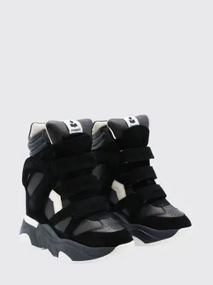 Isabel Marant Étoile Balskee High-top Leather Wedge Trainers With Velcro