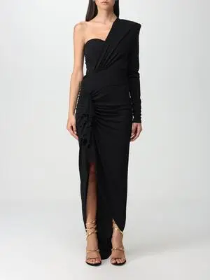 Alexandre Vauthier One-shoulder Draped Gown - Black