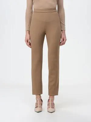 Max Mara Pants In Stretch Jersey - Camel