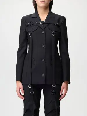Off-White Virgin Wool Blazer With Harness