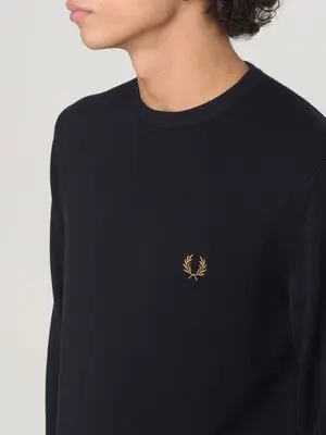 Fred Perry Crew Neck Sweater - Blue