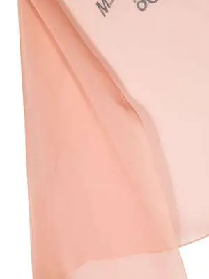 Acne Studios Logo-print Silk Scarf - Pink
