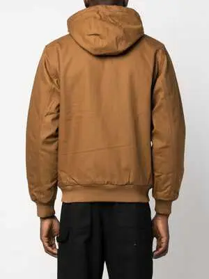 Carhartt Work In Progress Logo-patch Cotton Hooded Jacket