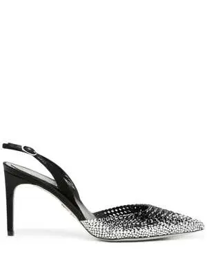 René Caovilla Crystal Embellished Pumps