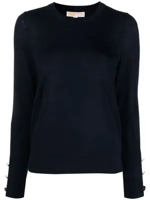Michael Kors Button-fastening Knit Jumper - Blue
