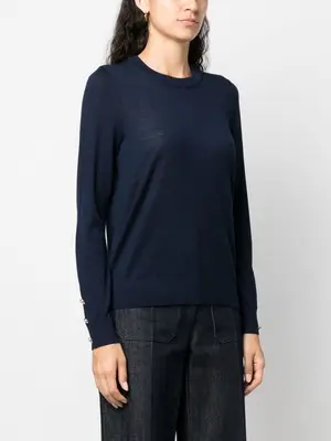 Michael Kors Button-fastening Knit Jumper - Blue