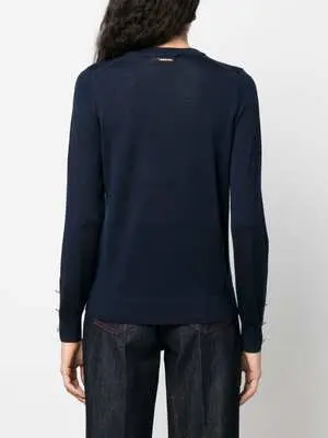 Michael Kors Button-fastening Knit Jumper - Blue